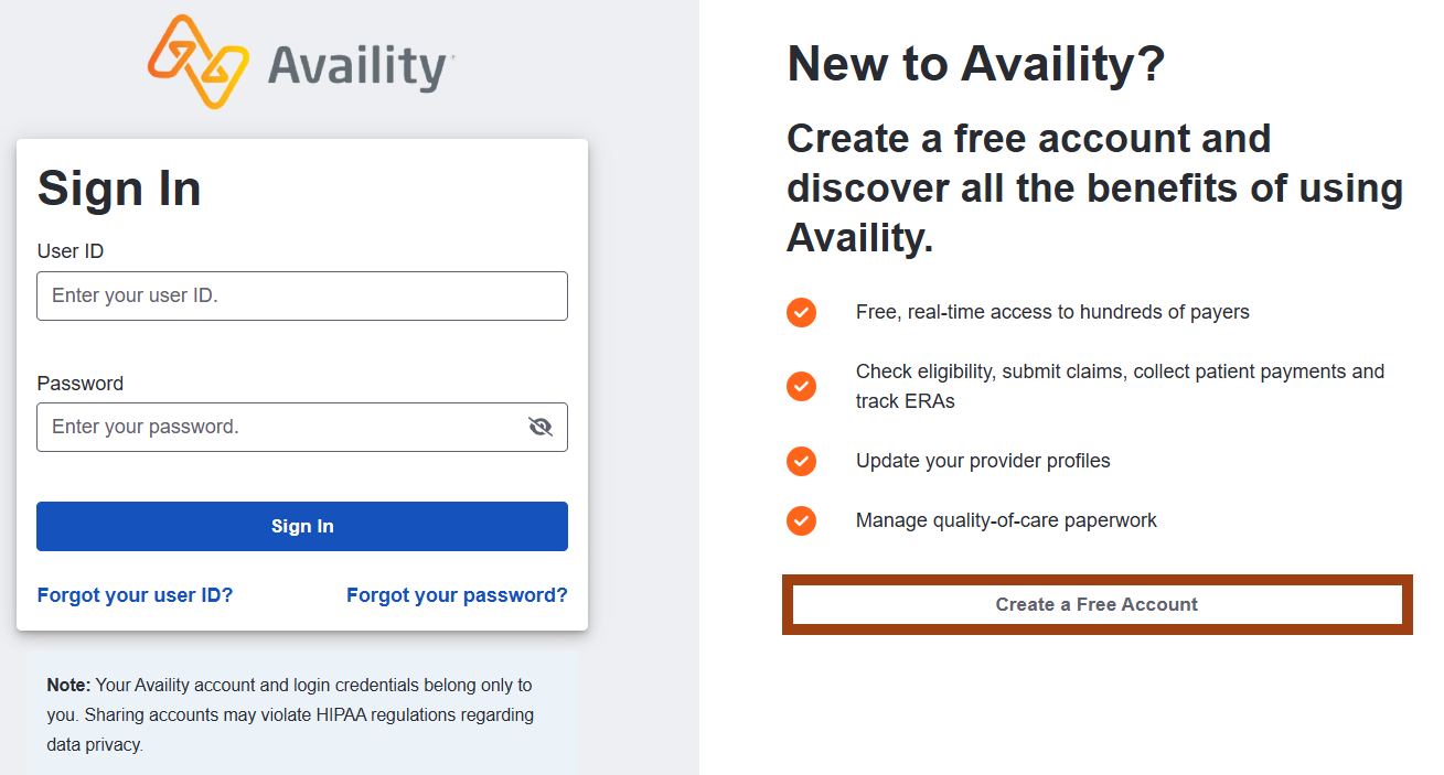 Create a user account