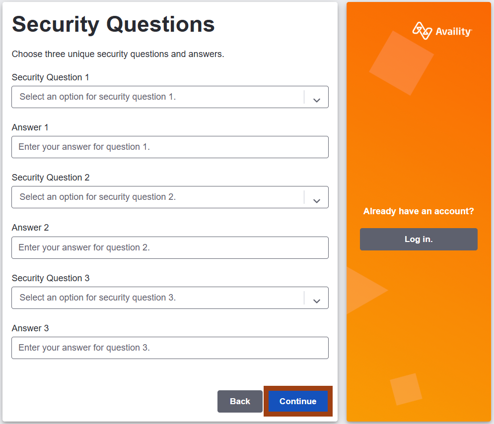 Create a user account
