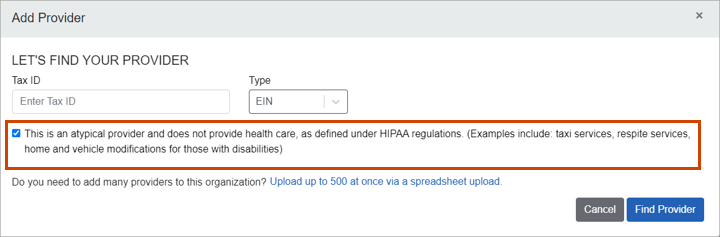 Before you register your provider organization