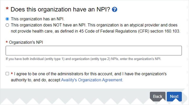 Before you register your provider organization